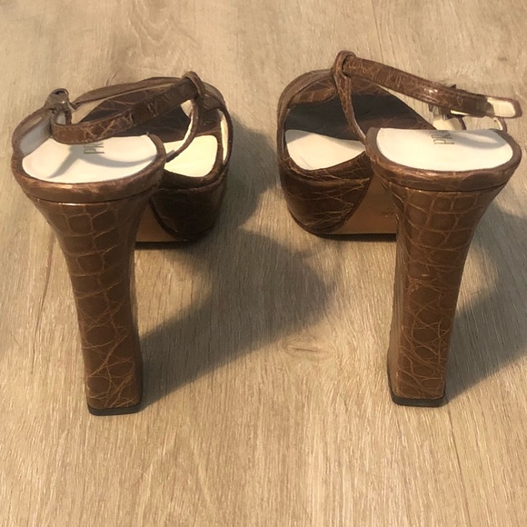 Prada | Shoes | Prada Heels Made From Fine Crocodile Skin | Poshmark